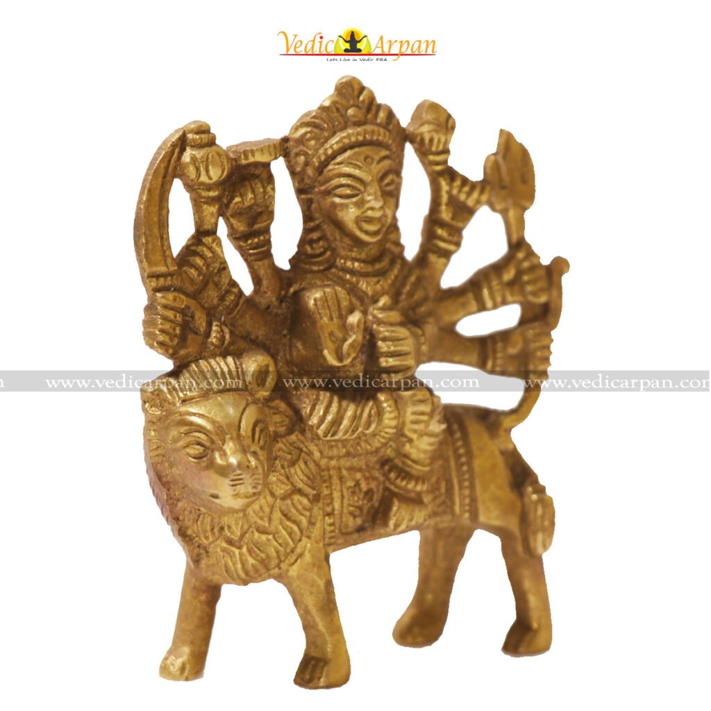 Brass Durga Murti | Durga Murti in Brass -VedicArpan.com